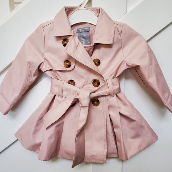 Tahari | Jackets & Coats | Tahari Baby Pink Trench Pea Coat | Poshmark